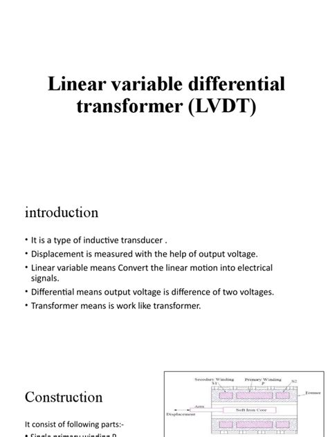 linear variable differential transformer lvdt pdf electrodynamics