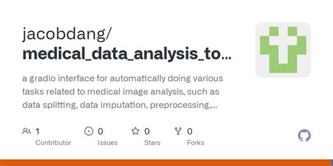 Github Jacobdangmedicaldataanalysistoolkit A Gradio Interface
