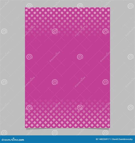 Pink Abstract Halftone Pattern Brochure Design Vector Page