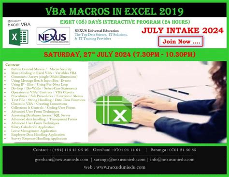 Saranga N Senanayake On Linkedin Program Iv Learn Everything In