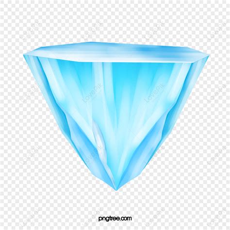 만화 블루 빙산 일러스트 텍스처 그림절묘한단순한 Png 일러스트 무료 다운로드 Lovepik