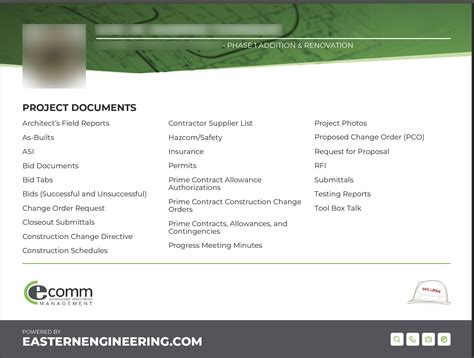Construction Project Closeout Eastern Engineering