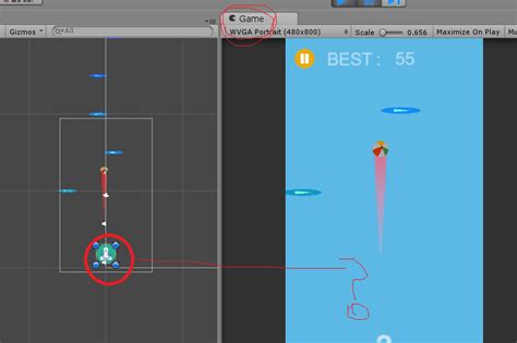 C Game Object Not Visible In Game View Stack Overflow