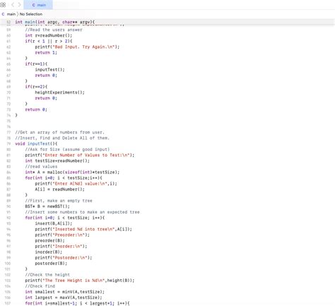 Solved Need Help With This In C Part 1 Finish Bst