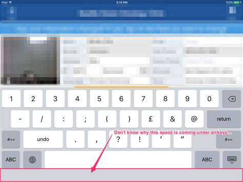 Objective C Empty Area Under Number Pad In Ipad Stack Overflow
