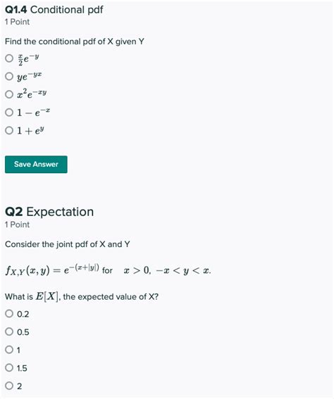 Solved Consider The Joint Probability Distribution Function Chegg