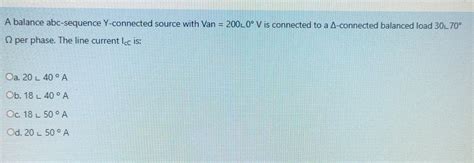 solved a balance abc sequence y connected source with van