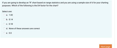 Solved If You Are Going To Develop An R Chart Based On Chegg