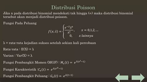 Distribusi Binomial Distribusi Poisson Dan Distribusi Pptx