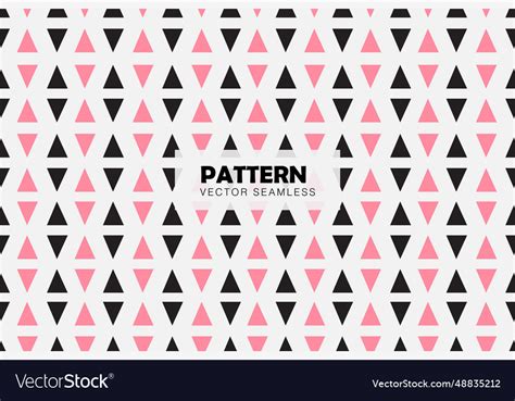 Black And Pink Triangles Shape Pattern Royalty Free Vector