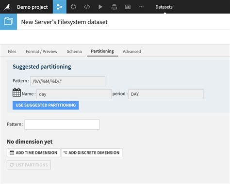 Partitioning Files Based Datasets — Dataiku Dss 14 Documentation