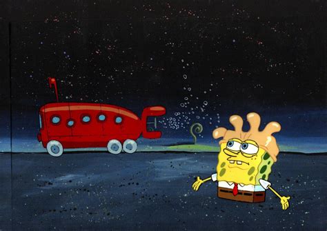 Bus Spongebob Spongebob Production Cel 8127 Rock Bottom