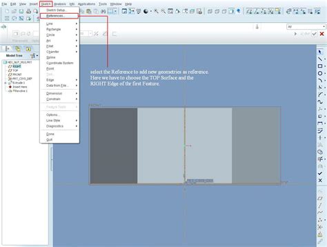 How To Model A Hexagonal Nut In Proe Grabcad Tutorials