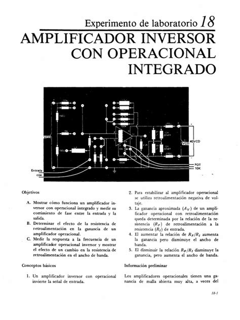 18 Amplificador Inverso Con Operacional Integrado Ocred Pdf