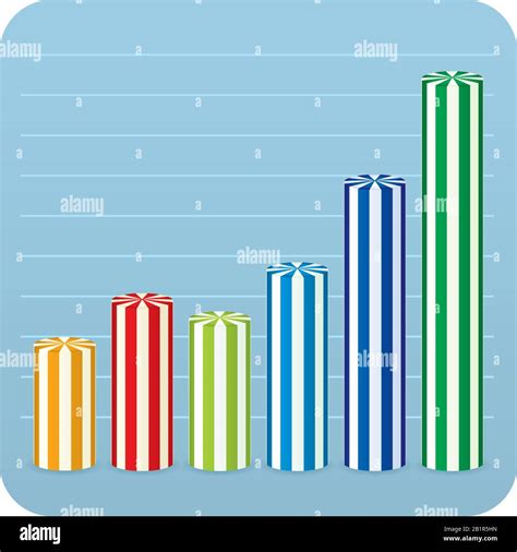 Vector Illustration Of Editable Bar Chart In Multiple Colors Stock Vector Image Art Alamy