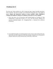 Problem Set F Docx Problem Set The First Part Of The Problem Set Will Be Using The Major