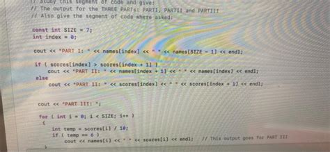 Solved CODE 01 There Are Two Arrays Called Names And Chegg Com
