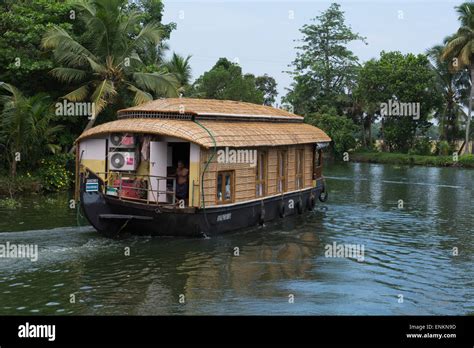 India Kerala Alleppey Backwater Canals Of Kerala In The Area Of