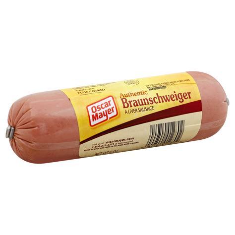 Oscar Mayer Braunschweiger Liver Sausage Case Foodservicedirect