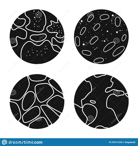 Vector Design Of Cosmos And Science Icon Collection Of Cosmos And Planet Stock Symbol For Web