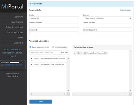 portal access users
