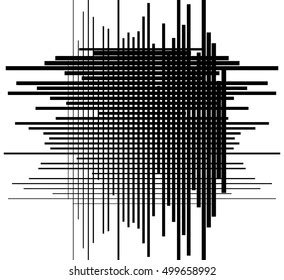 Asymmetric Grid Mesh Pattern Irregular Monochrome Stock Vector Royalty Free 499658992