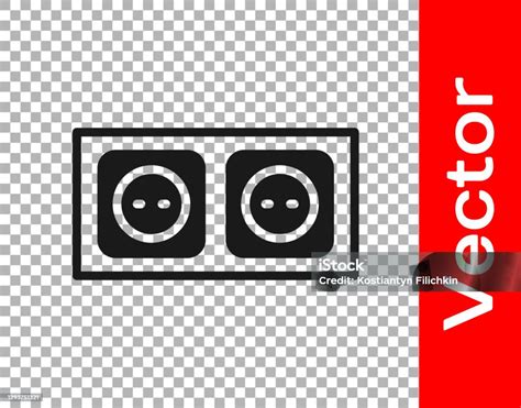 투명 한 배경에 격리 된 블랙 전기 콘센트 아이콘 전원 소켓 로제트 기호 벡터 0명에 대한 스톡 벡터 아트 및 기타 이미지 0명 개념 검은색 Istock