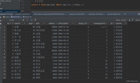 Mysql基础 多表查询mysql多表查询 Csdn博客