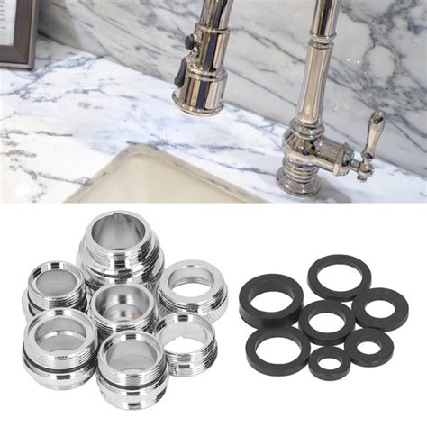 Faucet Adapter Kit 7pcs Set Male Female Faucet Adapter Kit With Gasket Brass Aerator Adapter Set