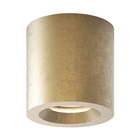 Kos Round Surface Mounted Downlight In Solid Brass Downlights