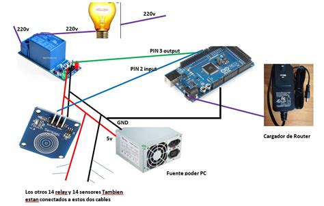Medio para alimentación para proyecto arduino mega con relay de un canal Hardware Arduino