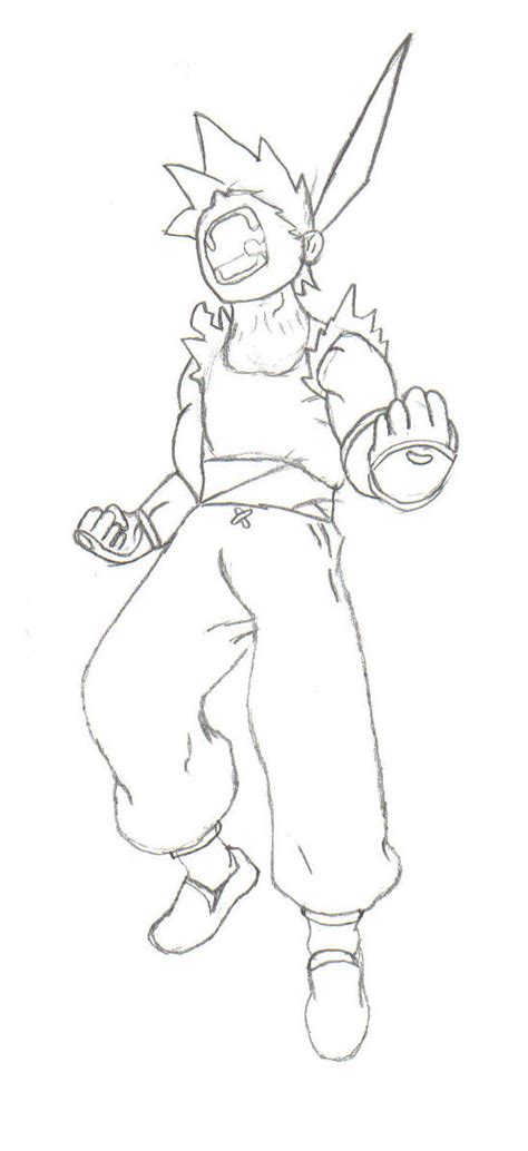 Ryu Dbz Pose By Pencil Dude On Deviantart