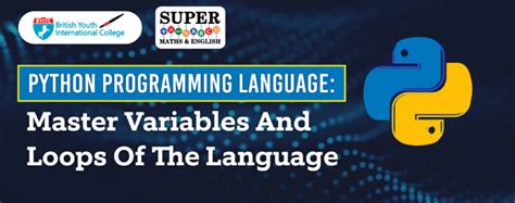Python Programming Language Master Variables And Loops Of The Language