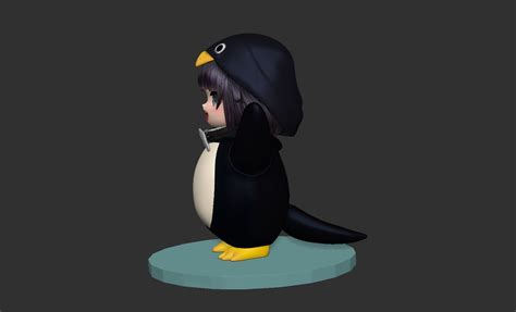 🐧 Gugu Gaga Penguin 450mm Pre Split Stl Large Scale Resin Kit