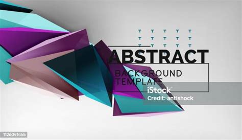 3d 삼각 도형 추상적인 배경 회색 배경 사업 또는 하이테크 개념적 벽지 색상 삼각형 구성 0명에 대한 스톡 벡터 아트 및 기타 이미지 Istock