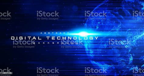 디지털 기술 전세계 글로벌 네트워크 인터넷 연결 파란색 배경 추상 사이버 기술 미래 행성 지도 세계 Ai 빅 데이터 혁신 5g 무선 와이파이 미래 그림 벡터 0명에 대한