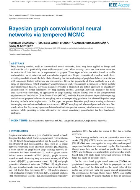 Pdf Bayesian Graph Convolutional Neural Networks Via Tempered Mcmc