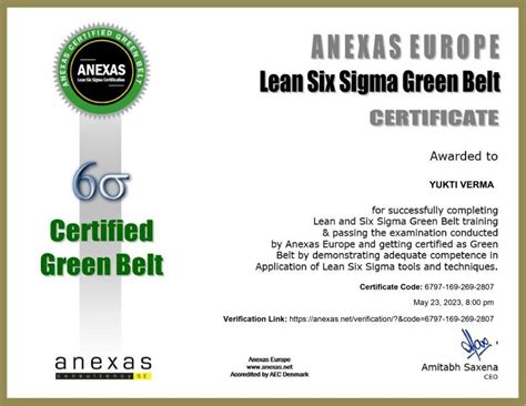 Lean Six Sigma Green Belt Training And Certification Course On Linkedin Anexas