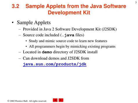 Ppt Chapter 3 Introduction To Java Applets Powerpoint Presentation