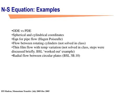 PPT Navier Stokes Equation PowerPoint Presentation ID