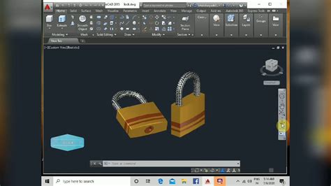 autocad 3d lock autocad mey 3d lock designing youtube