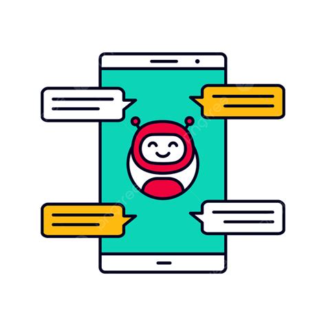 Chatbot With Speech Bubbles Color Icon Symbol Conversational Bubbles