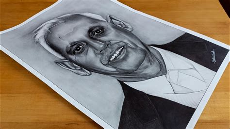 Portrait Of Sir Mr Rajender Saini Youtube