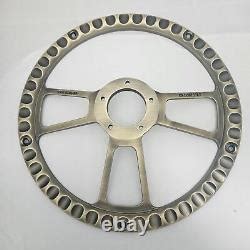 14 Bronze Billet Steering Wheel Chevy Muscle C10 Lowrider Wood Half