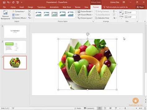 Cropping A Picture To A Shape In PowerPoint YouTube