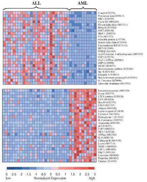 2 The Heat Map Of The Leukaemia Microarray Data Each Column