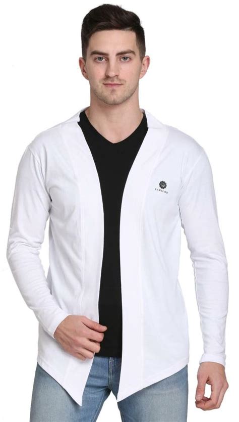 Buy Faricon Men Full Sleeve White Shrug Online At Best Prices In India