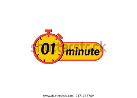 1 Minute Timers Clocks Timer 1 Stock Vector Royalty Free 2171333769