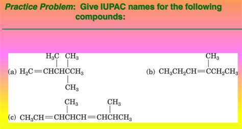 Solved Nomenclature