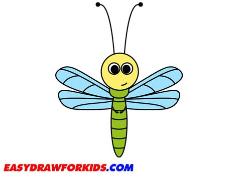 How To Draw Easy Dragonfly